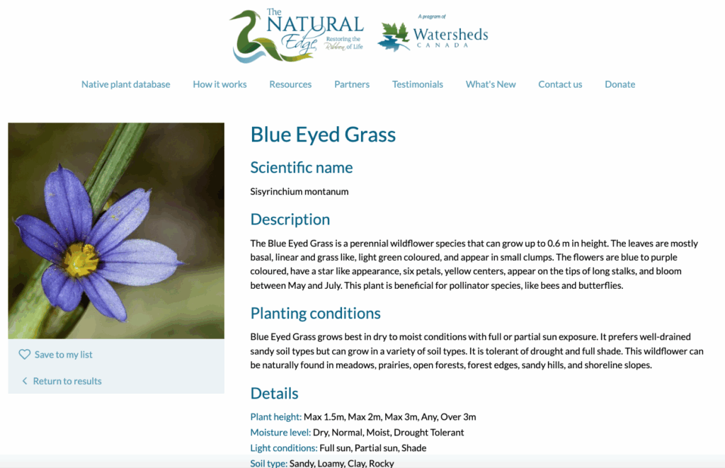 Changing your Shoreline Practices: Using The Natural Edge’s Native ...